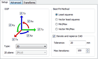 Description of the Best Fit Alignment Dialog Box
