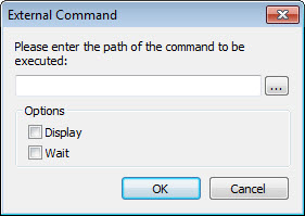 Inserting an External Command