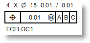 Position Feature Control Frame Dimension Information