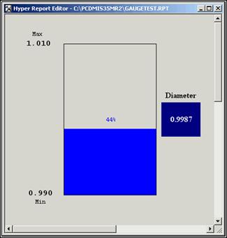Example of Using BASIC Scripting to Dynamically Change the Gauge's Value