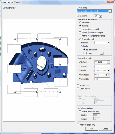 The Label Layout Wizard