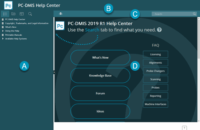 An Overview of the Help File's Interface