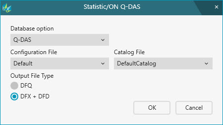 将统计数据发送到 Q-DAS 数据库