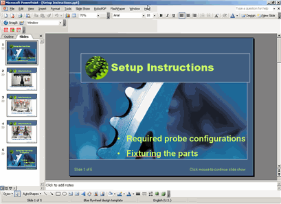 Providing Operator Instructions Using OLE Objects with Forms