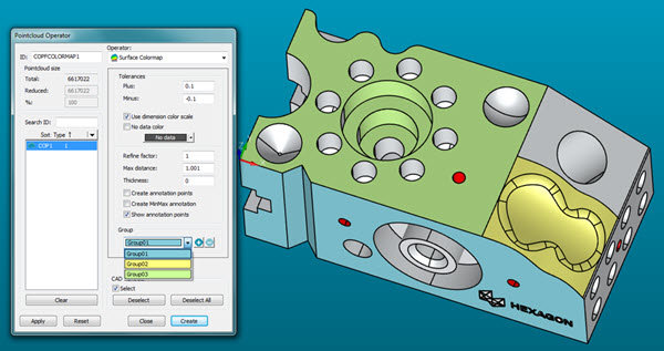 Apply COLORMAP to a CAD model with Multiple Surface Profile Tolerances
