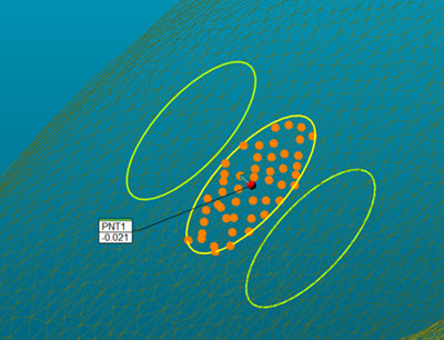 Extracting a Laser Auto Surface Point from a Mesh