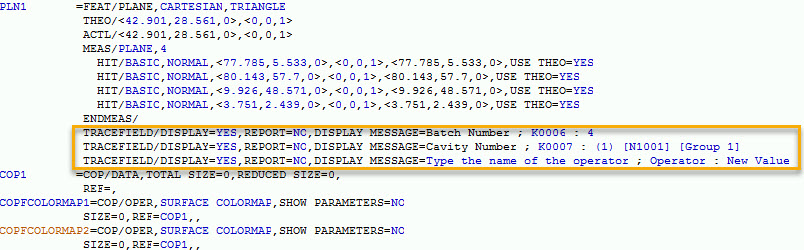 Inserting Trace Fields