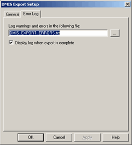 Exporting to a DMIS File