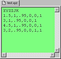 Notes on XYZ Files