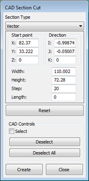Creating a CAD Section Cut
