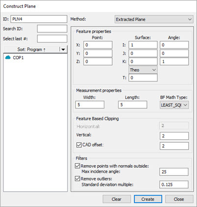 Constructing an Extracted Plane