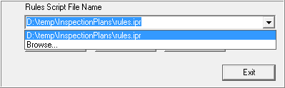 PC-DMIS Planner Rules (IPR) script