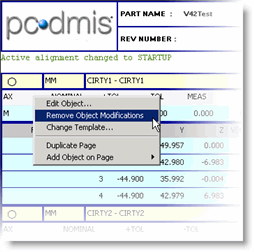 Removing Report Window Modifications