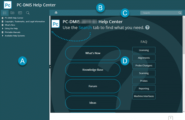 帮助文件界面概述