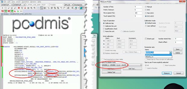 Calibrating an "L"-Shape Star Probe with a Wrist Map