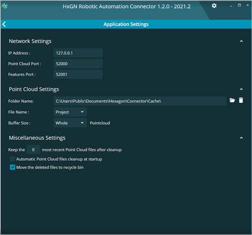 Configuring HxGN Robotic Automation with the Connector Application