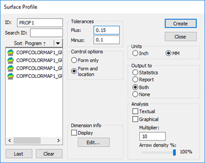Apply COLORMAP to a CAD model with Multiple Surface Profile Tolerances