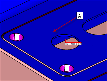 Completing the CAD Selection Group for a Hole Feature (Planar Surface ...