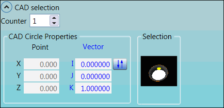 Completing the CAD Selection Group for a Hole Feature (Planar Surface ...