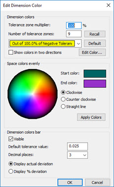 측정 컬러 수정