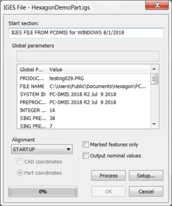 Exporting an IGES File