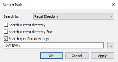 Recalling an Existing Alignment