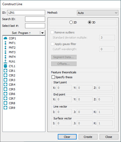 Constructing a Line Feature