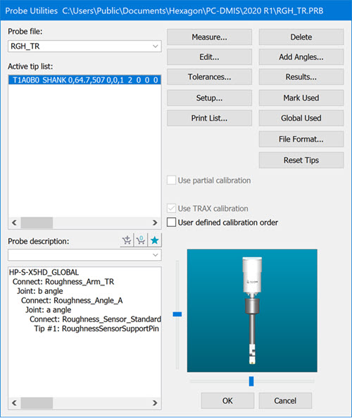 Creating a Roughness Probe File