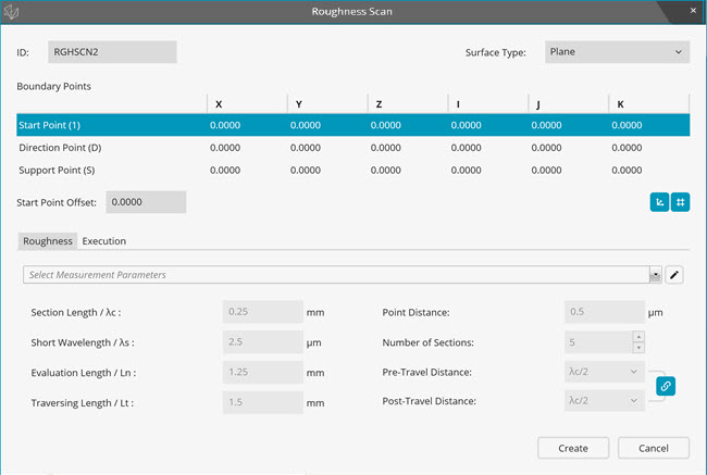 Creating a Roughness Scan Command - Plane Surface