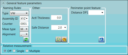 Completing the General Feature Parameters Group for an Audi Feature